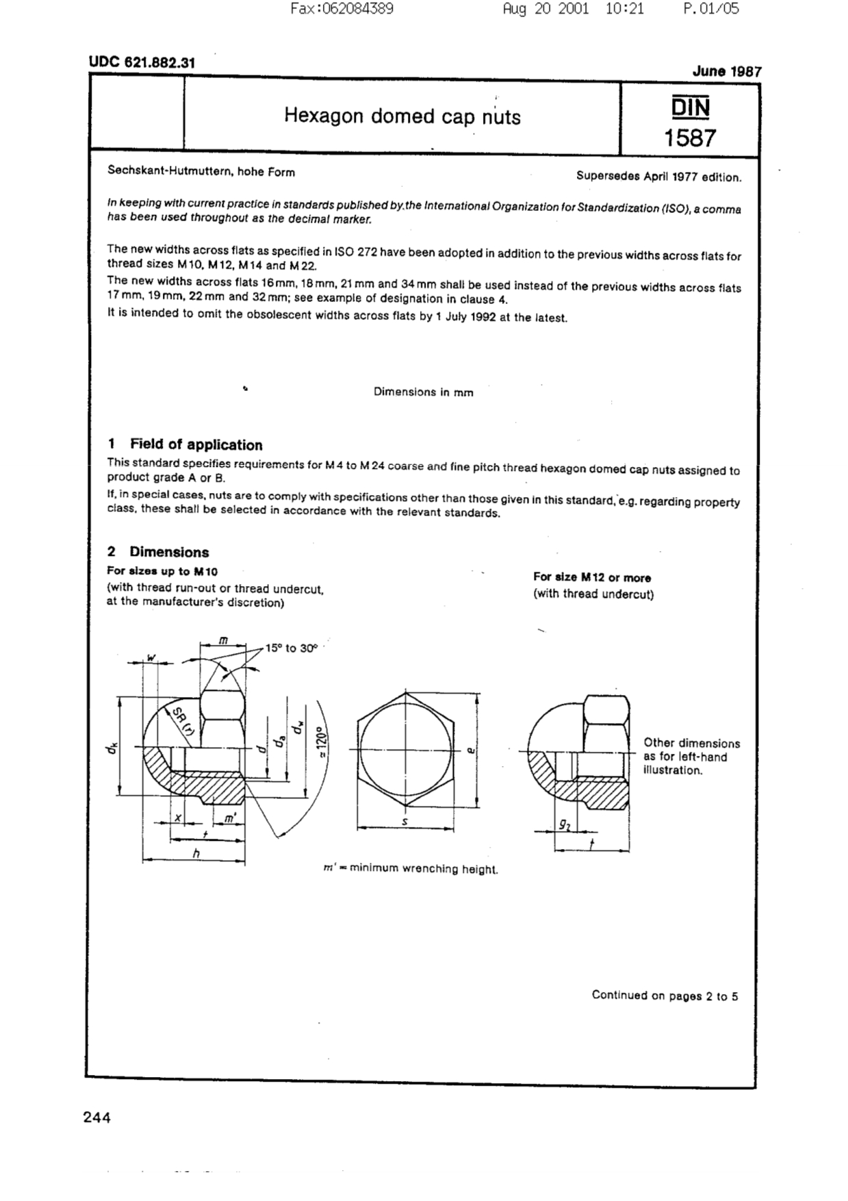 din1587-87 盖型螺母-紧固件课件,紧固件知识,紧固件资料-华人螺丝网
